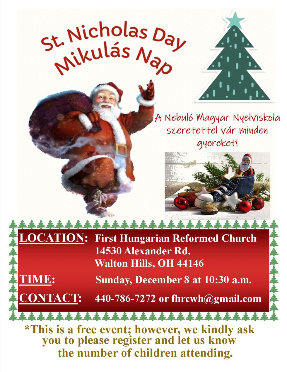 St. Nicholas Day (The First Hungarian Reformed Church) / Mikulás Nap ...